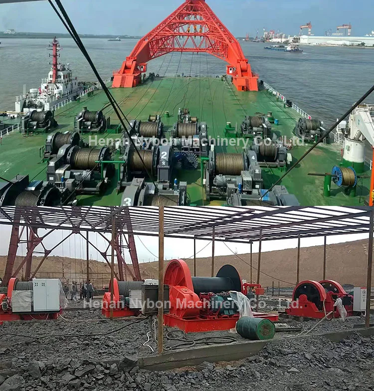 JM Model Electric Rope Lift Winch 20 Ton 30 Ton for Marine Use