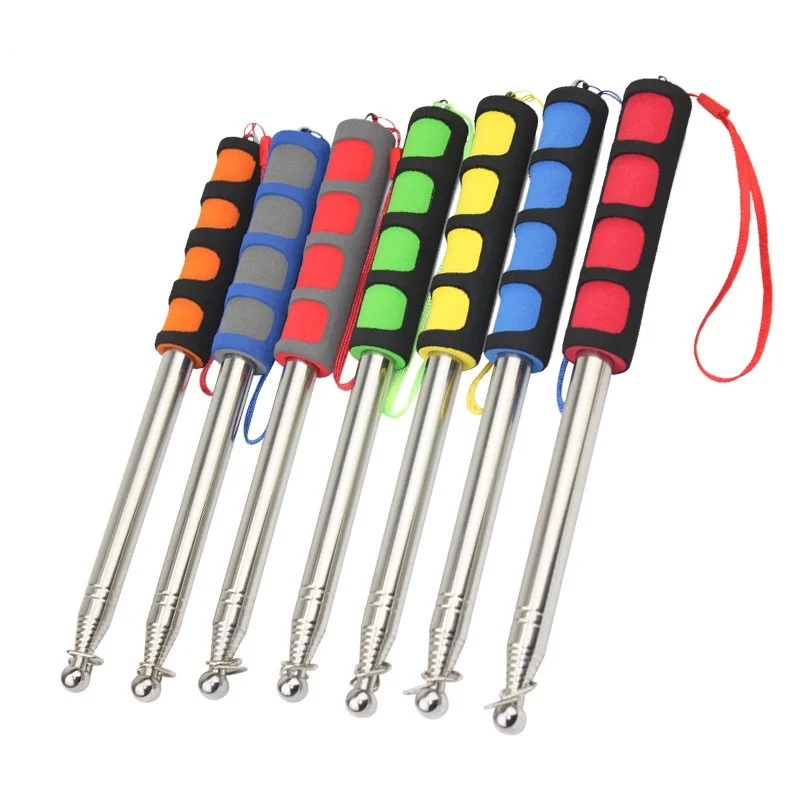 Portable Tour Guide Telescopic Flagpole Outdoor Travel Stainless Steel ...