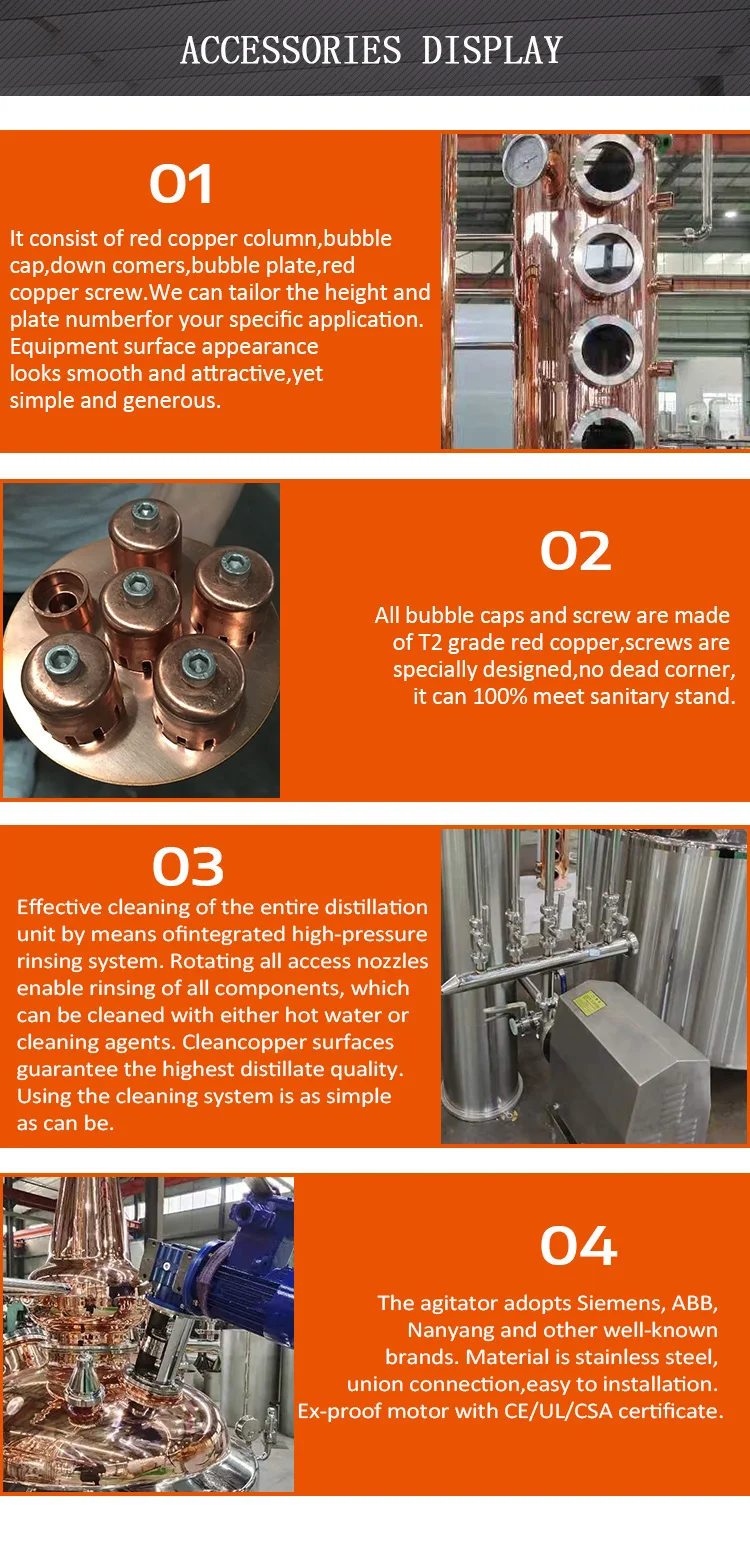 Distillation Column Industrial Distilling Equipment Alcohol Production ...