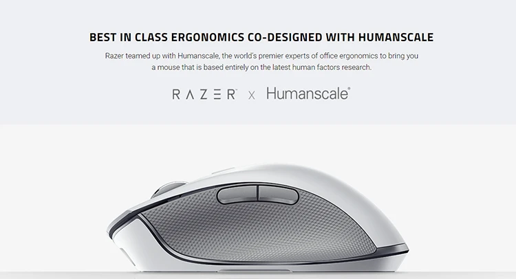 Razer Pro Click Humanscale Wireless Mouse - Ergonomic & Advanced