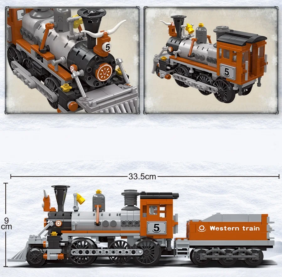 JS59001-20 Train Series TH10 GWP Steam Locomotive Car Assembly