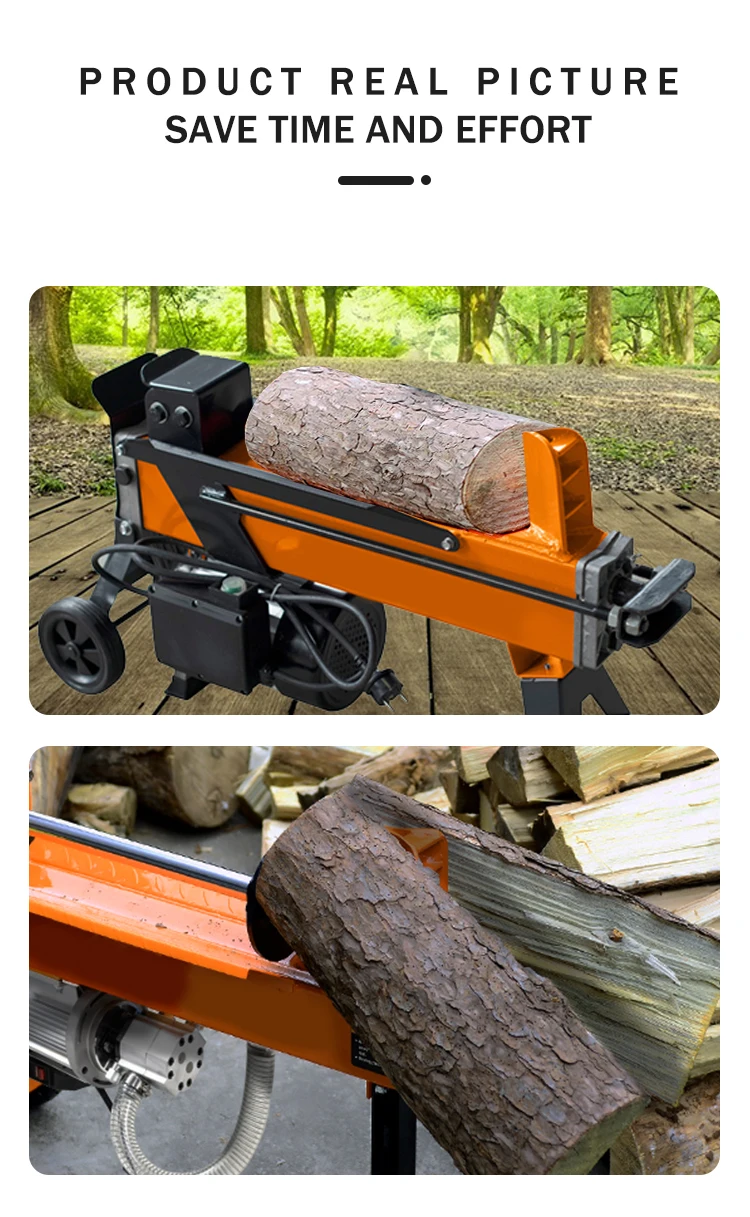 Electric Log Splitter 5 Ton Wood Splitter Electric Powered Motor With ...