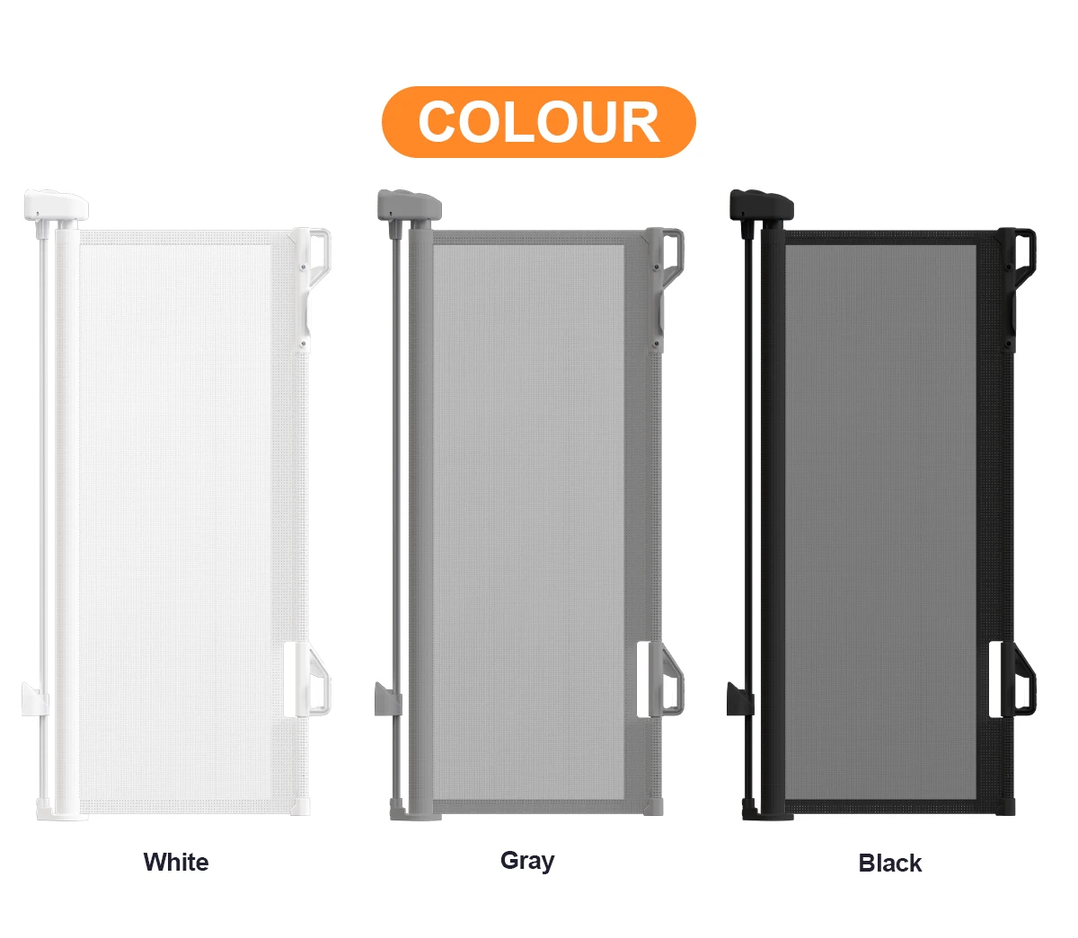 Retractable Baby Gate,Extra Wide Safety Kids Or Pets Gate,33 Tall ...