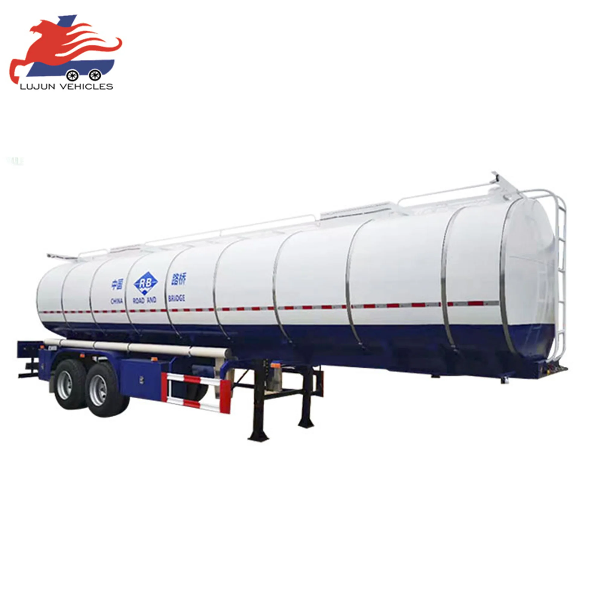 2 3 Axles Bitumen/asphalt Tank Trailer With Insulation Layer Carbon ...