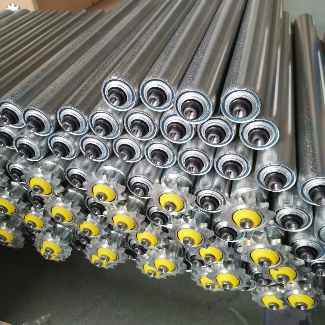 Spring Loaded Galvanized Steel Mechanical Conveyor Pallet Roller - Buy ...