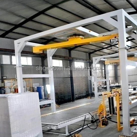 Automatic Rotary Arm Stretch Film Robot Pallet Wrapping Machine ...