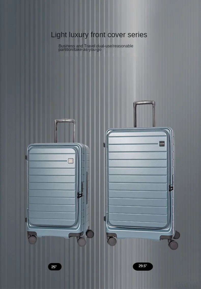 New Arrivals Pc Luggage With Side Pockets 25 29 Inch Side Open Trolley ...