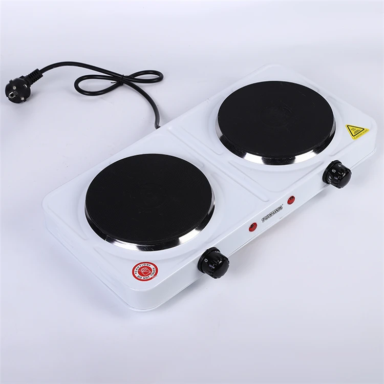 Dual Burner Solid Electric Hot Plate Cooker Portable Dual Double Mini ...