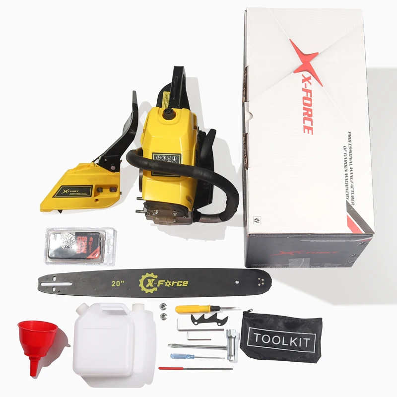 X-force 2-stroke Chainsaw Professional 58cc Heavy Duty Powerful Petrol ...