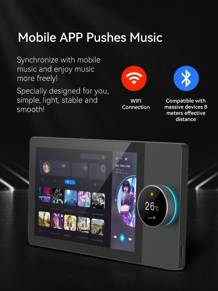 TYSH Smart Home Control Panel - Multi-Functional Touch Screen