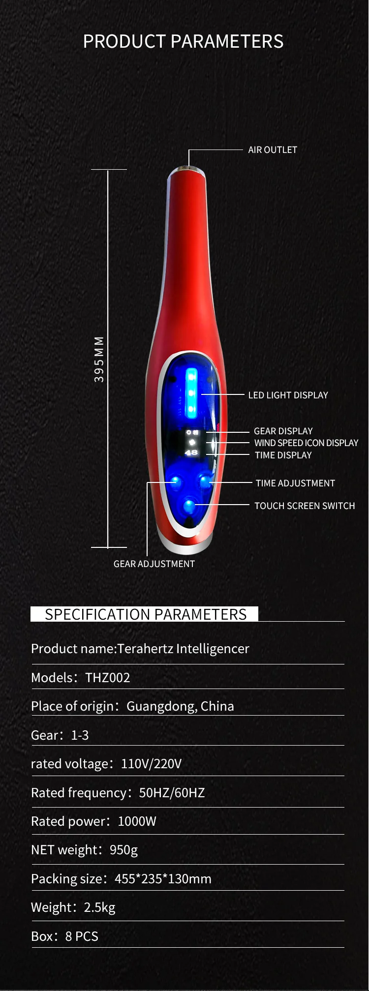 Terahertz Wave Instrument Light Cell Activator Device Frequency Therapy ...