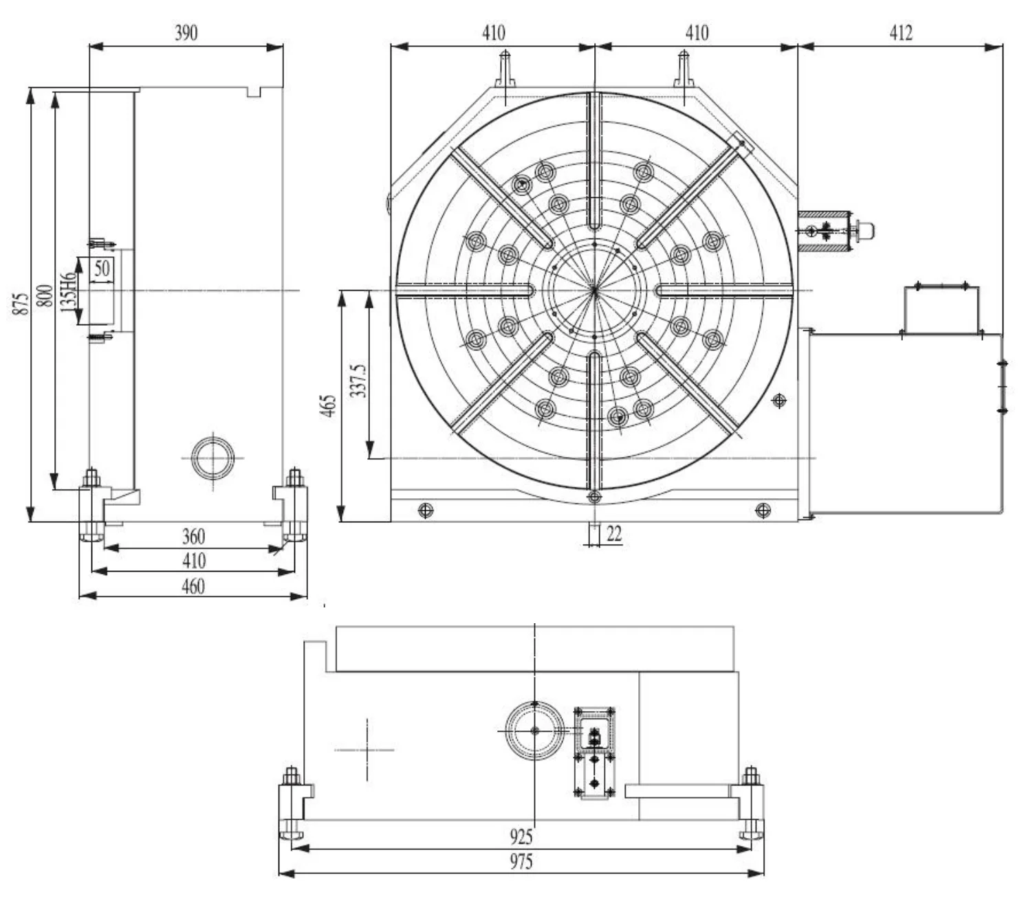 Worm Gear Turntable Rotary Table Cnc 4th Axis Cnc Rotary Table NC-800 ...