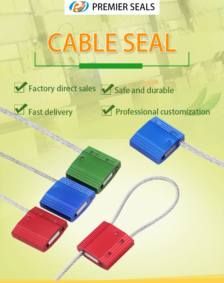 Safety Steel Wire Seal Tamper-proof Steel Cable Wire Seal Zip Type Seal ...