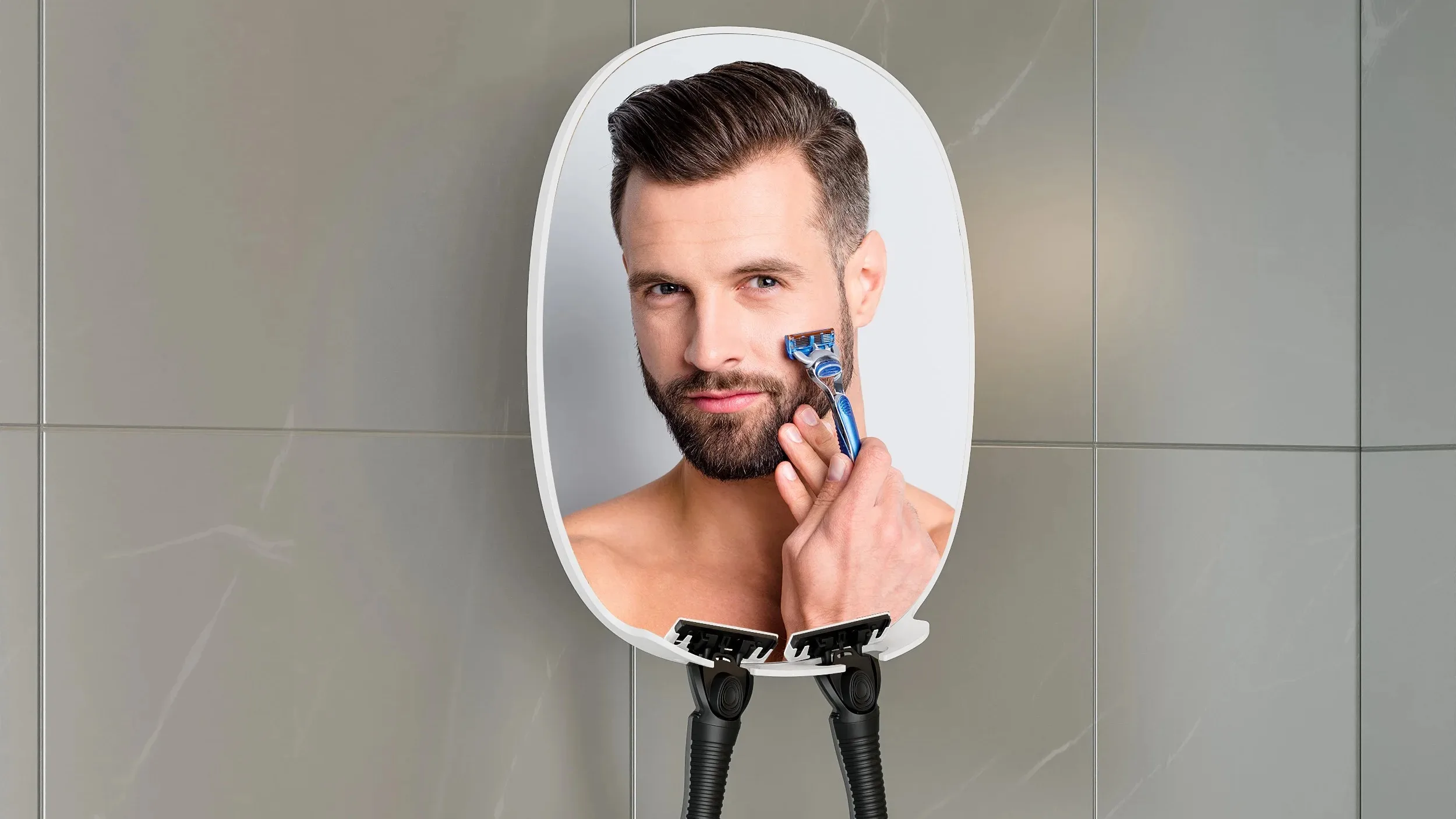 360 Adjustable For Shaving And Makeup Shatterproof Bathroom Razor ...