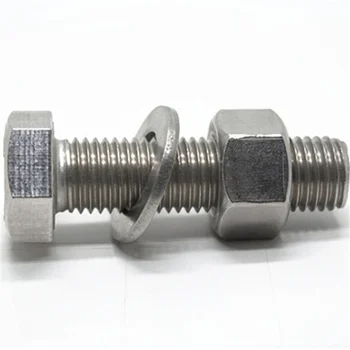 Manufacture M10 Stainless Steel 316 Hex Bolt And Nut With Flat Washer ...