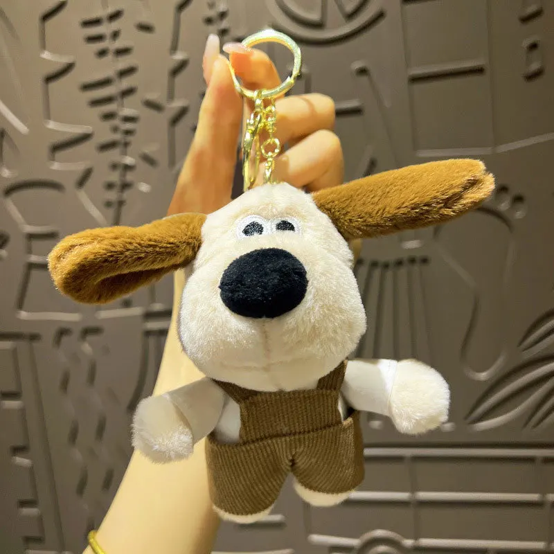 New Kawaii Cute Gromit Plush Doll Pendant Couple Keychain Ins Knapsack ...