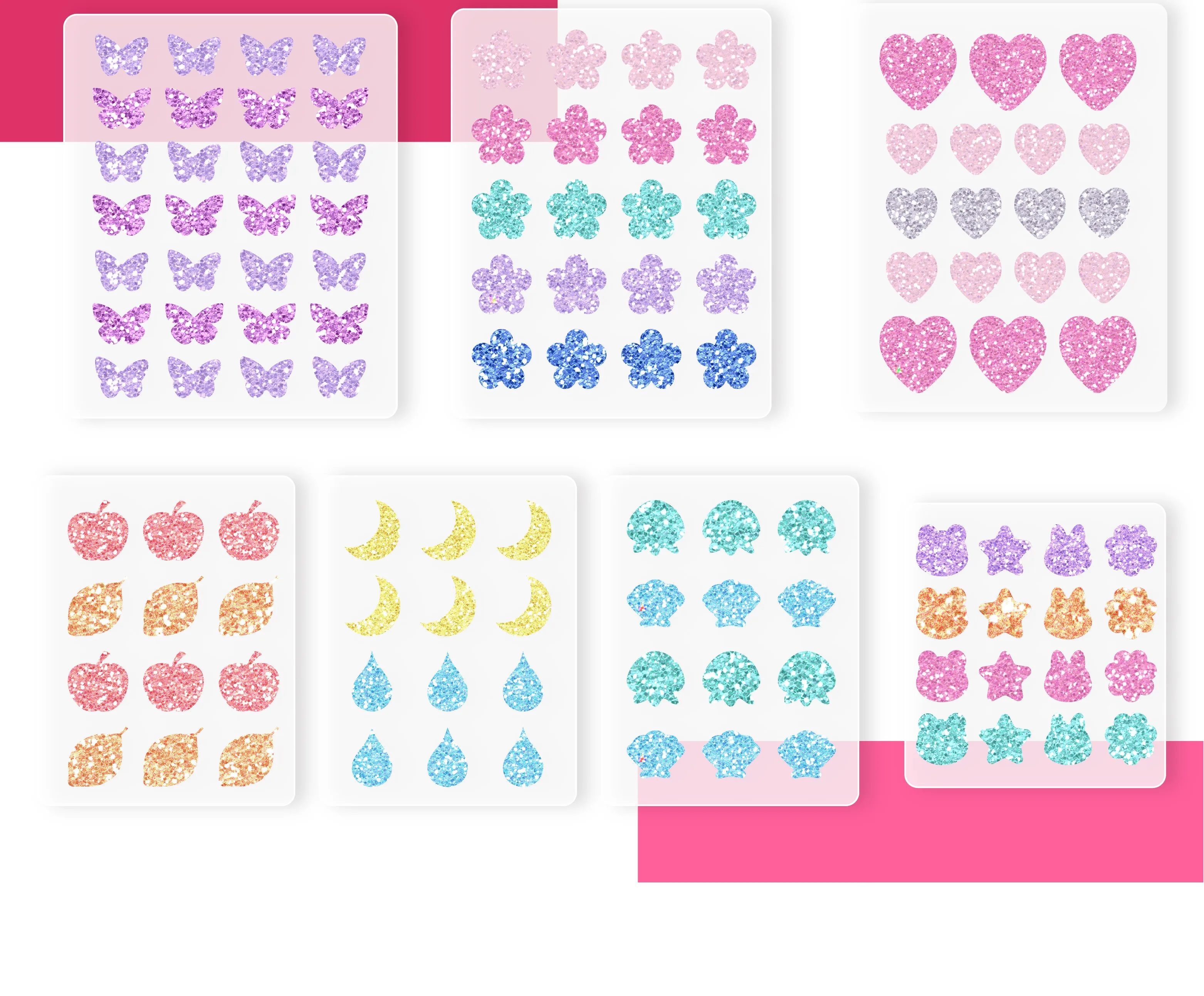 Flower Glitter Blemish Spot Patch Hydrocolloid Skin Treatment Pimple ...