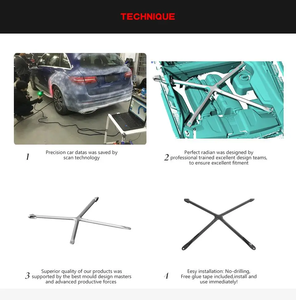 Jcsportline Dry Carbon Fiber Engine Compartment Balance Bar For Audi R8 ...