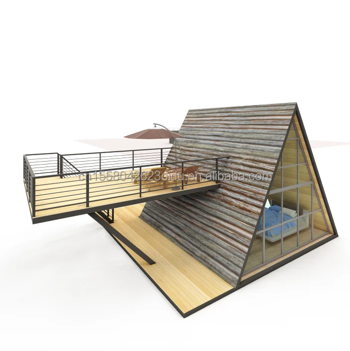 Deluxe Steel Structure Small Wooden House - Modular Prefabricated