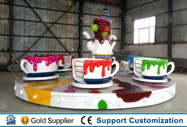 Fairground Attraction Kids Amusement Park Rotating Fiberglass Coffee ...