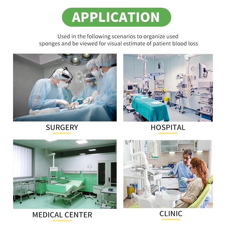 Custom Disposable Surgical Sponge Counter Bag - Pesger