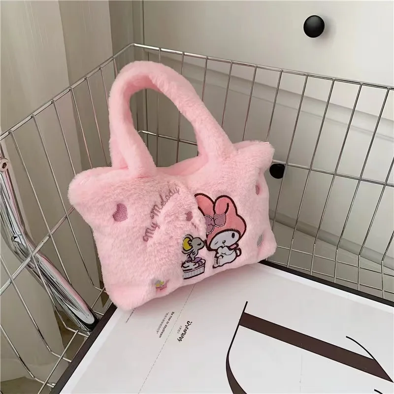 Botu Sanrio Tote Handbags Kuromi Soft Cute Plush Bags Kawaii My Melody ...