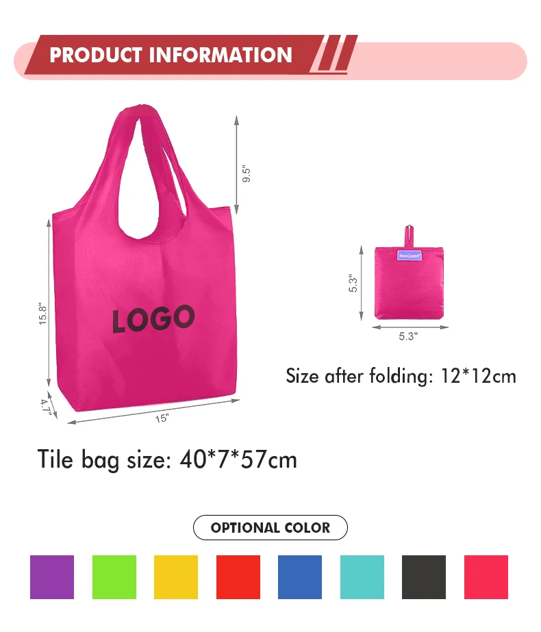 Wholesale Custom Logo Grocery Reusable Shopping Bags