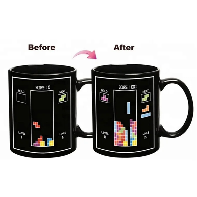 Manufactory Custom Logo Ceramic 11 oz Color Change Coffee Mug Black ...