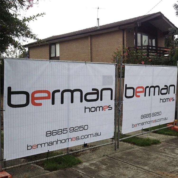 Outdoor Advertising Large Mesh Fabric Banner/fence Banner - Buy Large ...
