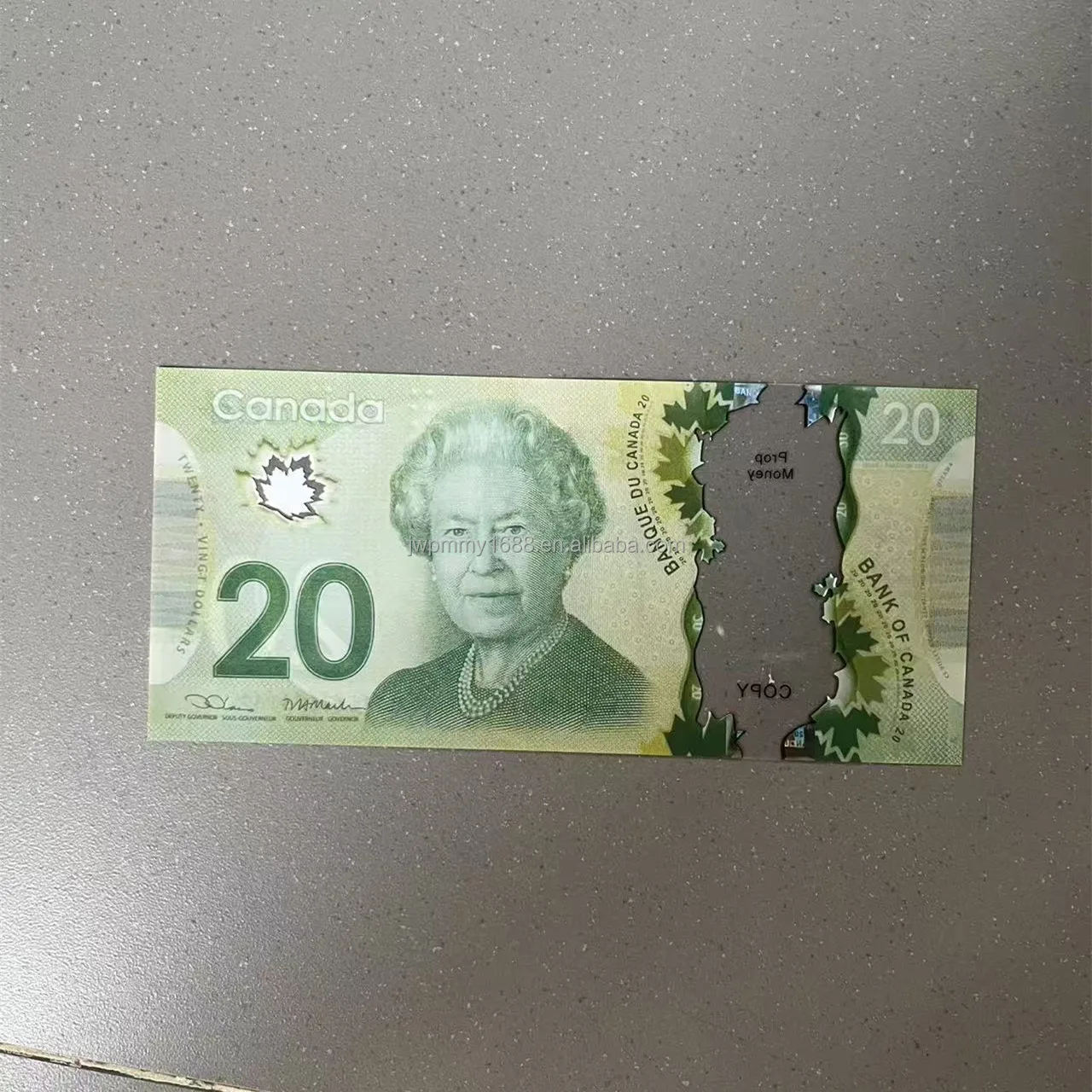 Transparent Movie Polymer Canadian Prop Money Canada Realistic Notes ...