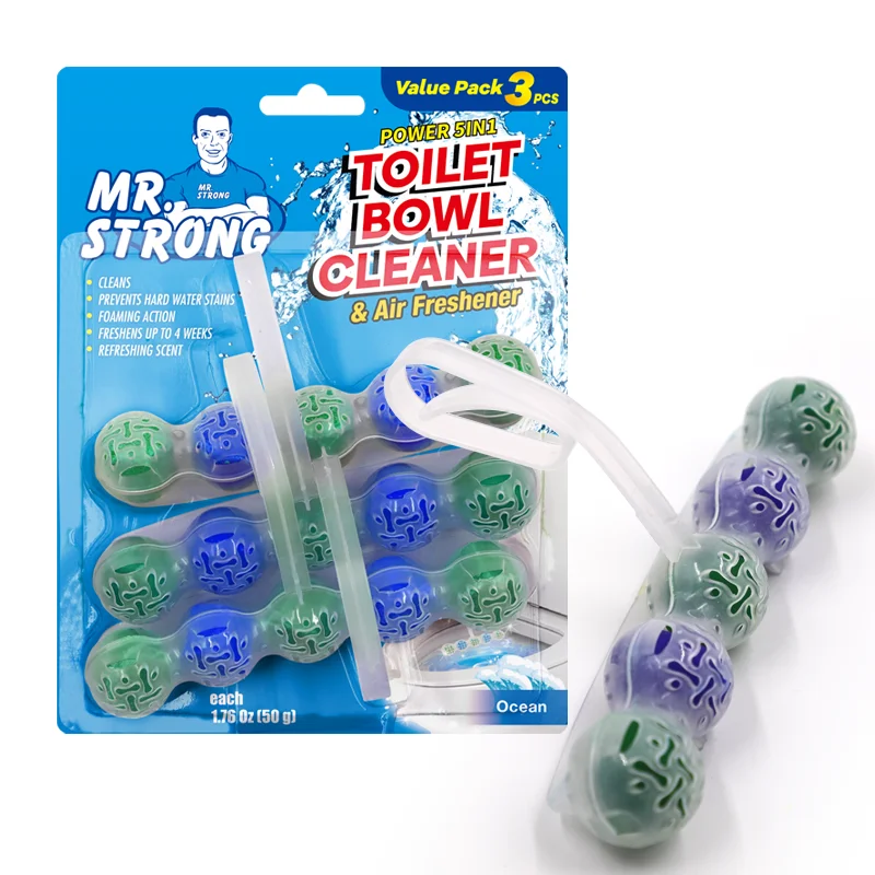 Fresh Ocean Fragrance Toilet Bowl Clean Block Remove Odor Auto Flush ...