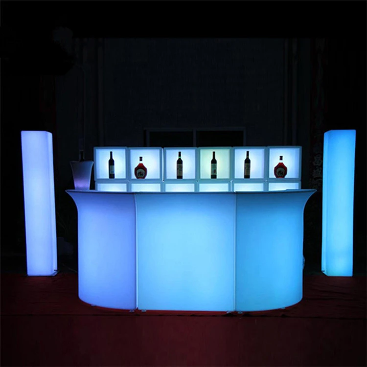 Night Club Lighting Bar - Glowing Illuminated LED Light Table