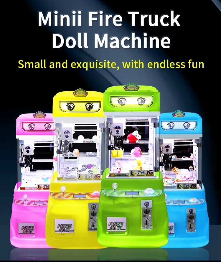 New Design Coin-operated Mini Claw Crane Machine Prize Vending Arcade ...