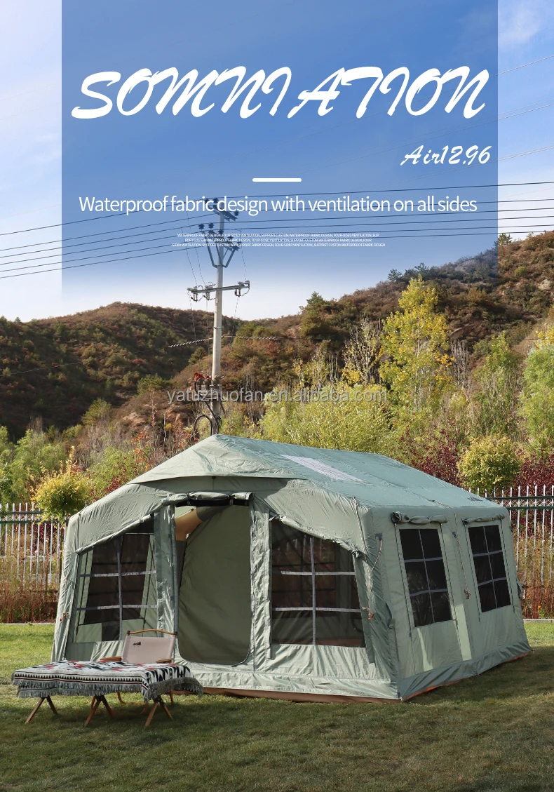 Waterproof Tents for Trips - Luxury Two Room Air Tents