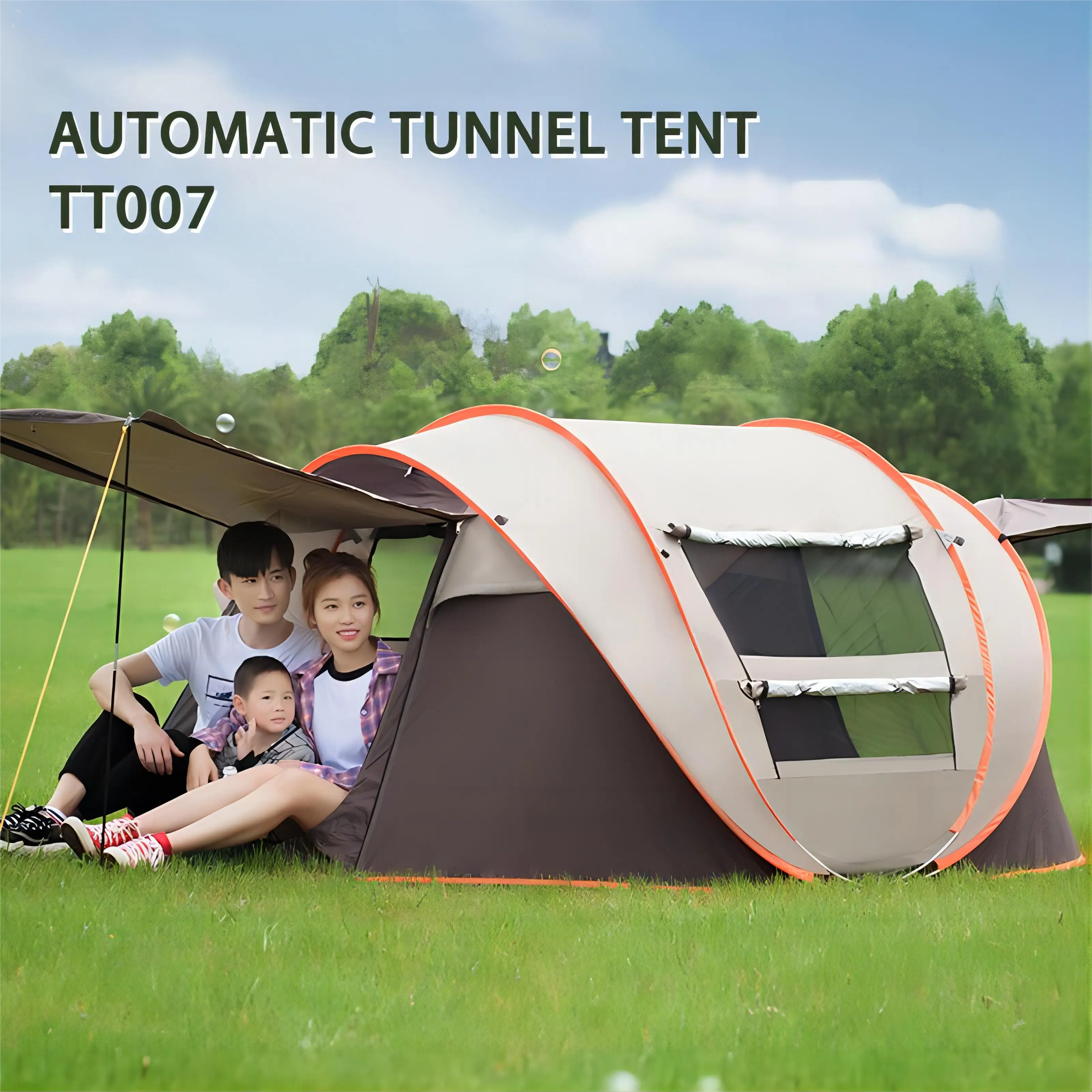 Rouser Outdoor Leisure Tunnel Hiking Pop Up Waterproof Portable ...