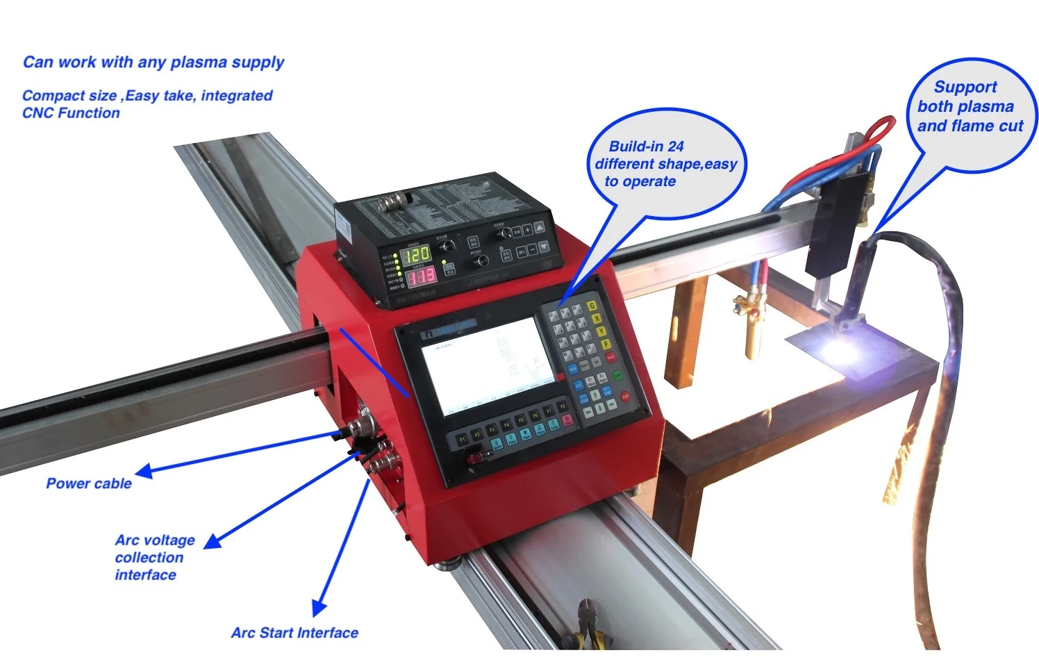 Best Plasma Pantograph Portable CNC Controller Cutter Machine Price