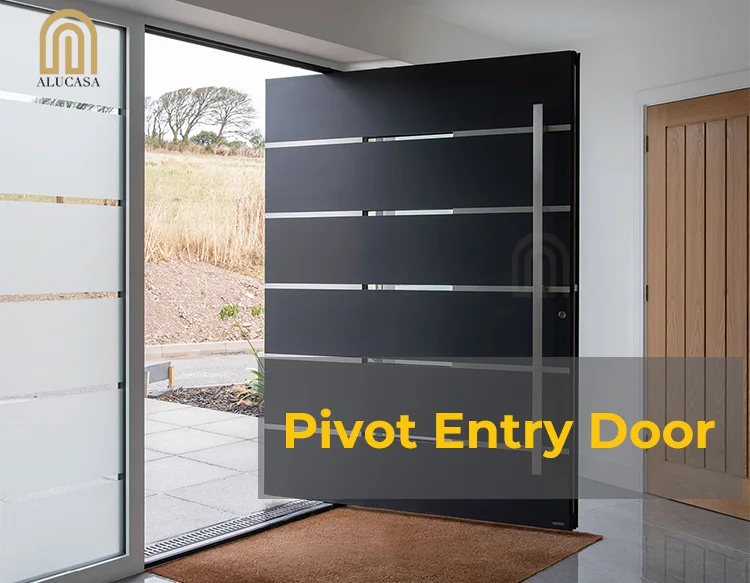 Alucasa Designs Modern Front Entrance Door Stainless Steel Main Sliding ...