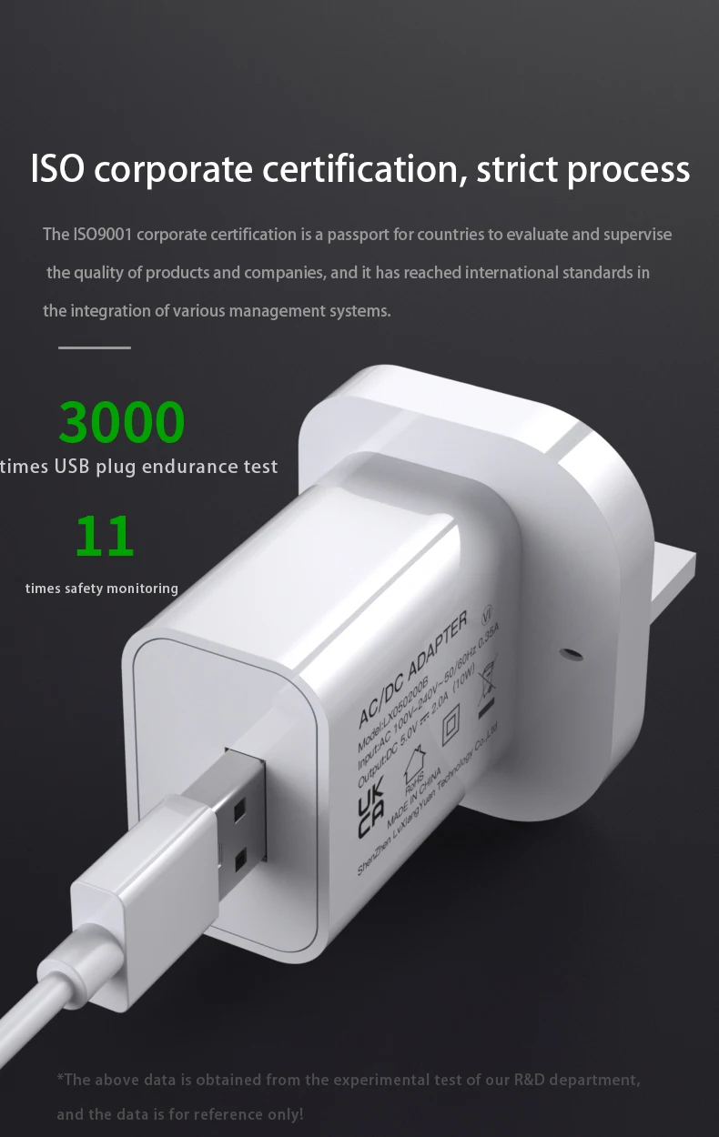 Usb 5v/1.5a Travel Adapter 7.5w Wall 5v 1.5a 1500ma Usb Charger With Uk Plug Ukca Approved For ...