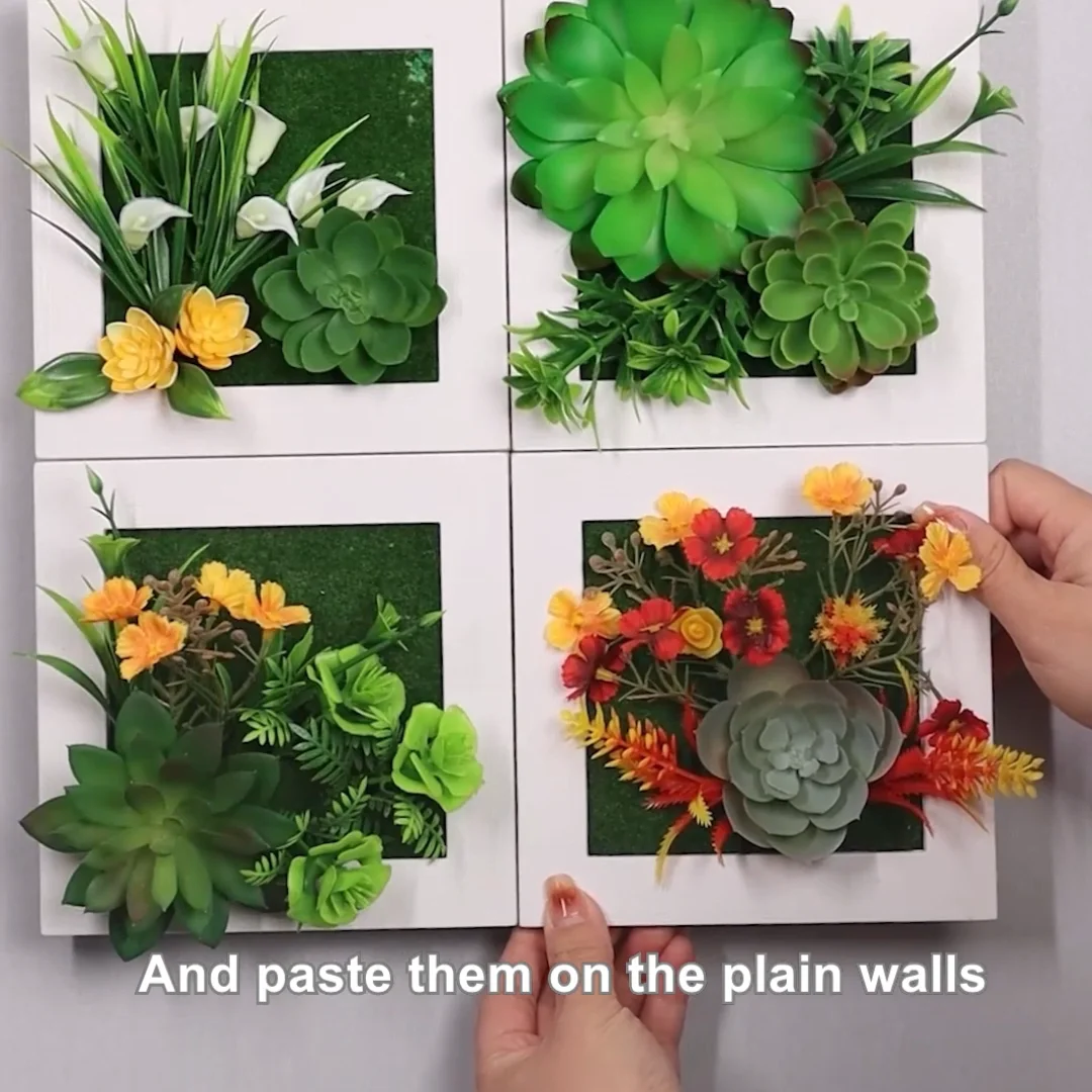 Greatflower Decorative Photo Frames With Plants Wall Mounted Photo ...
