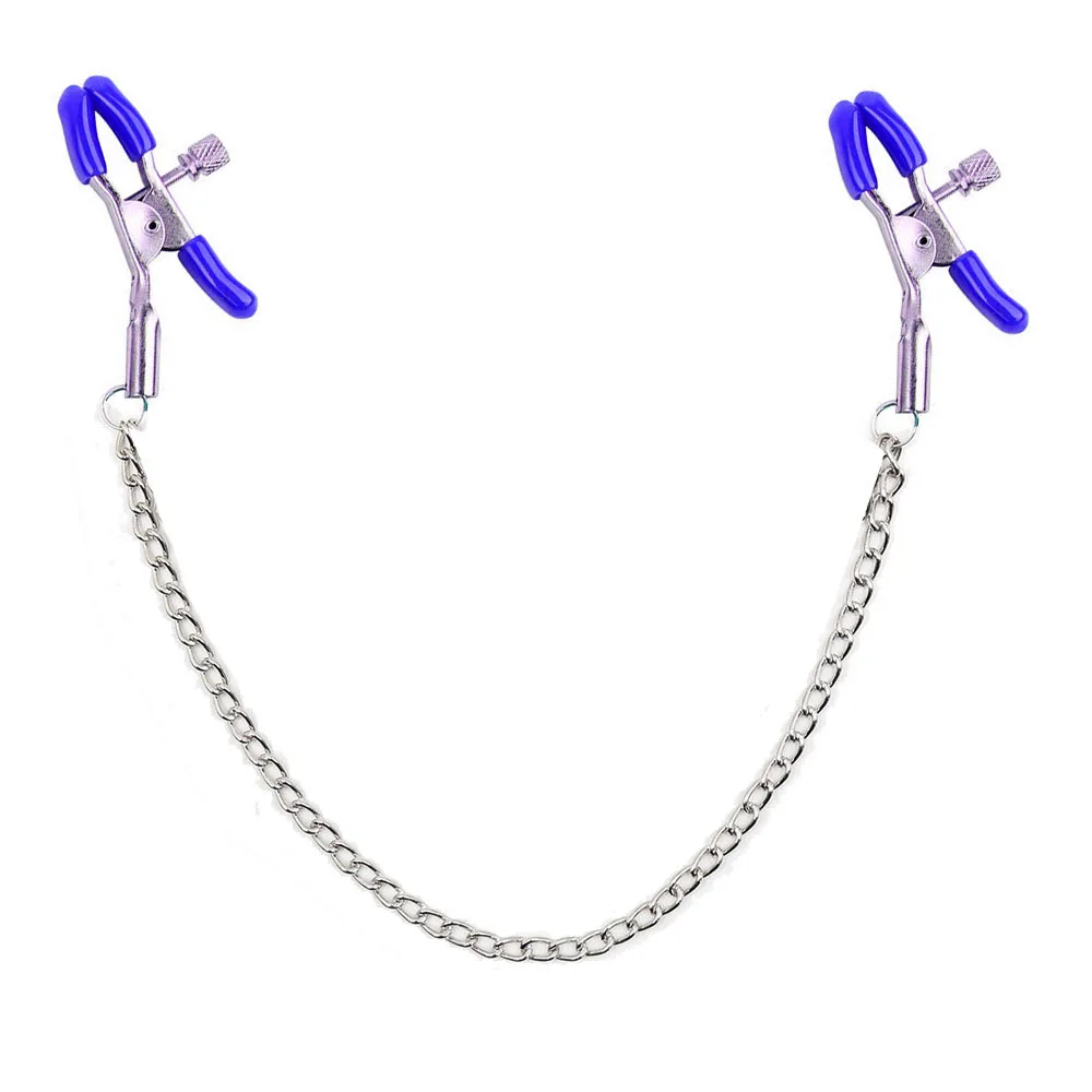 Metal Nipple Clamp With Metal Chain For Women Fetish To Breast Labia ...