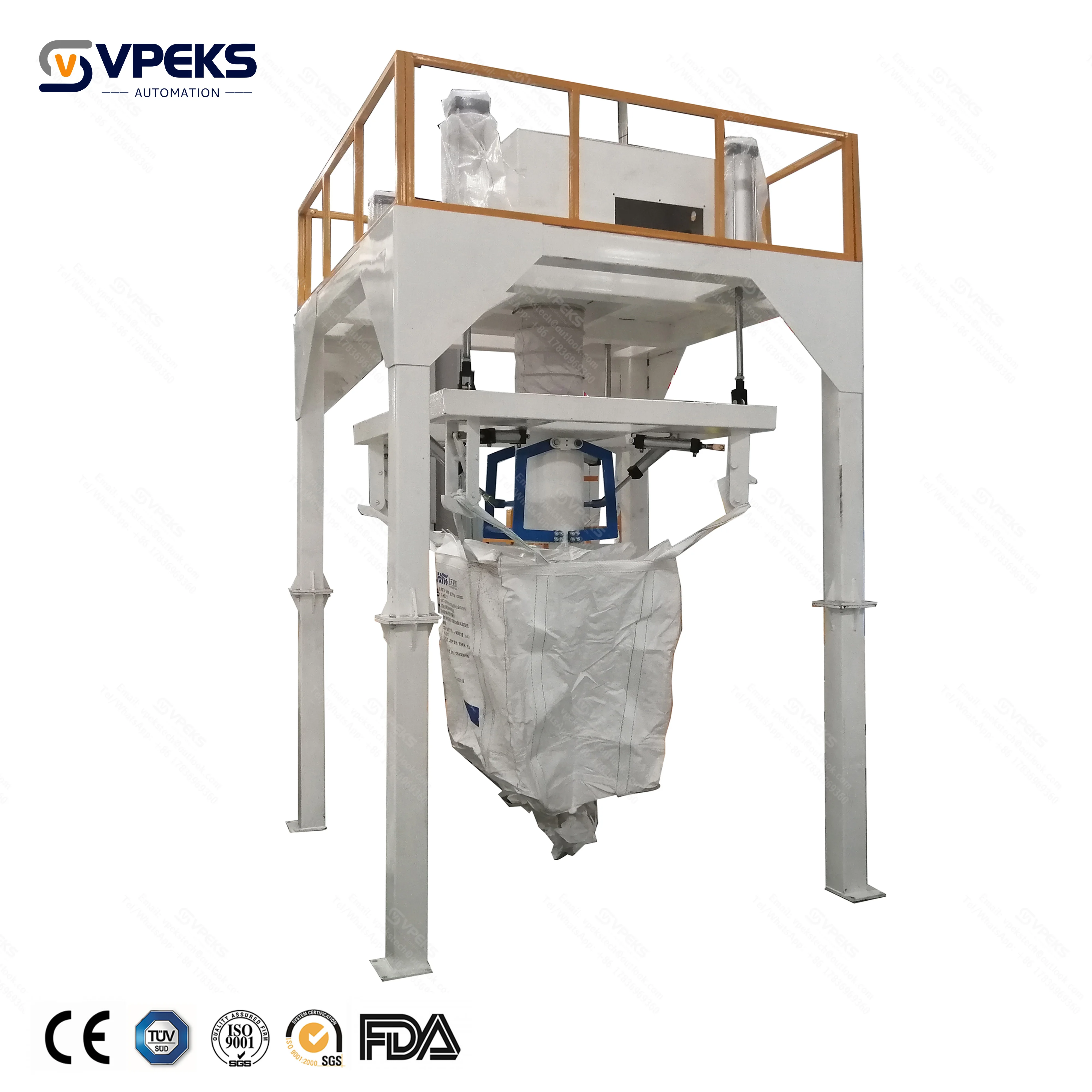VPEKS Big Bag Packing Ton Bag System Packaging Line Weighing FIBC Bulk ...