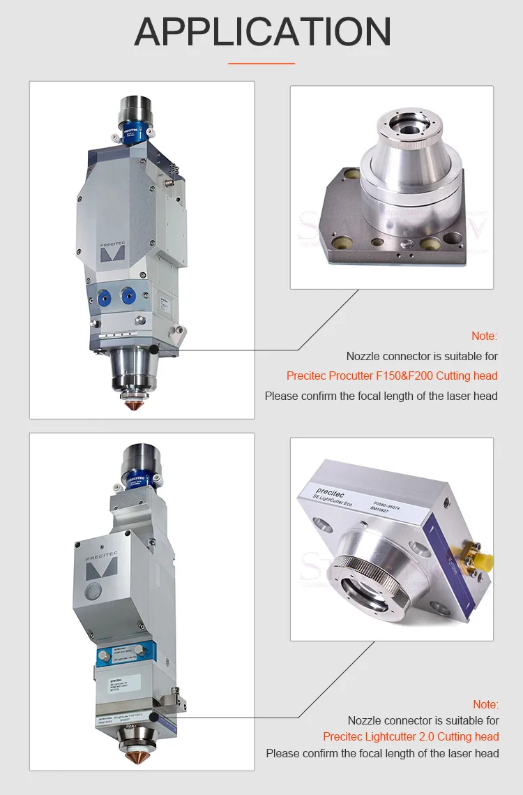Precitec Procutter F150 F200 Cm2 Se Series Hans 6kw 12kw Laser Nozzle ...