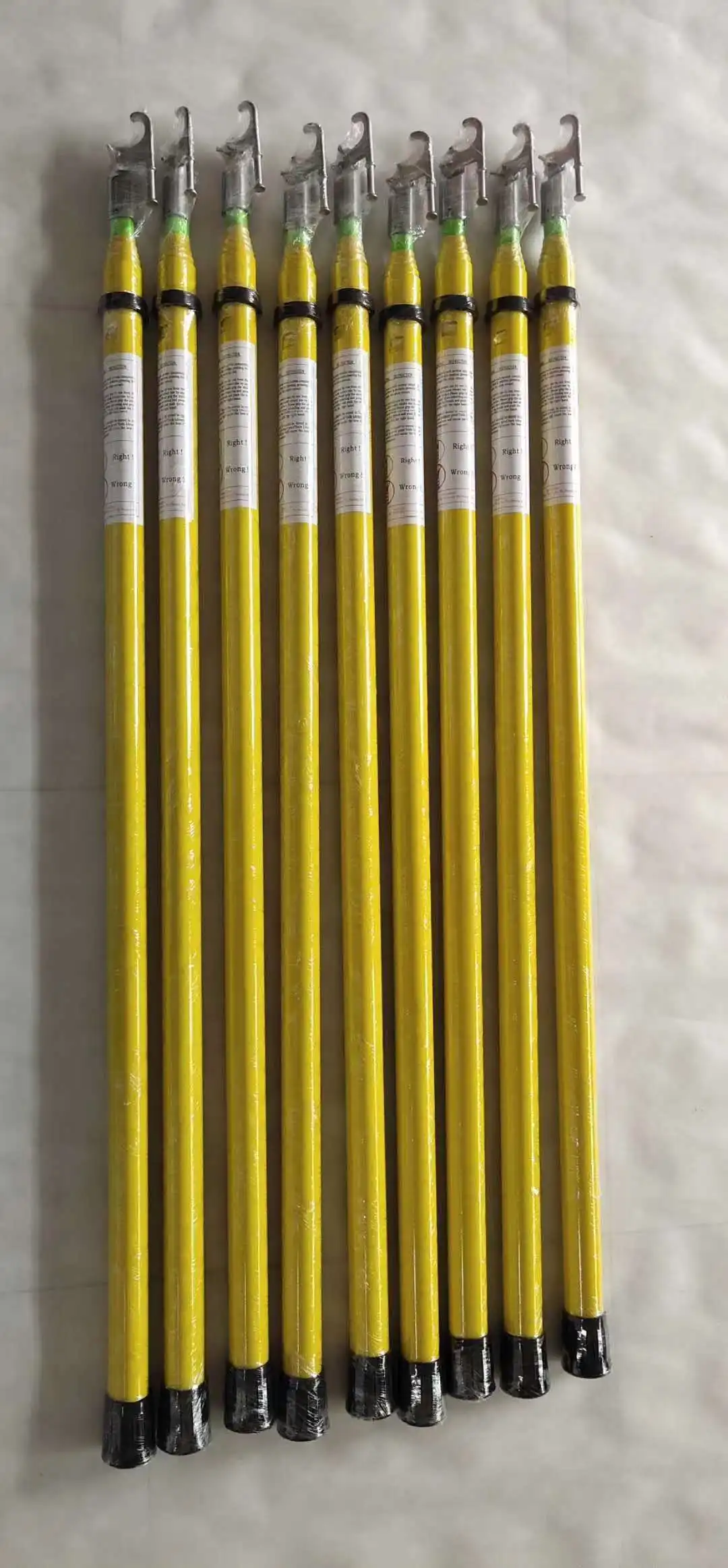 High Voltage Power Line Extendable Triangle Insulation Hot Sticks