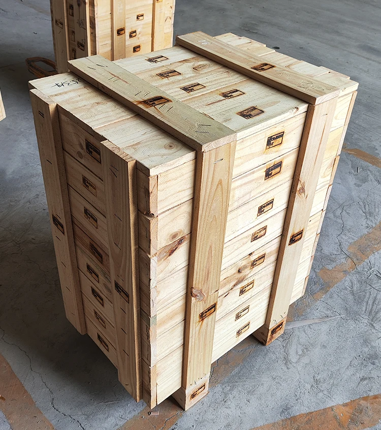 Customized Fumigated Wooden Boxes for Export Transport Solid Wood ...