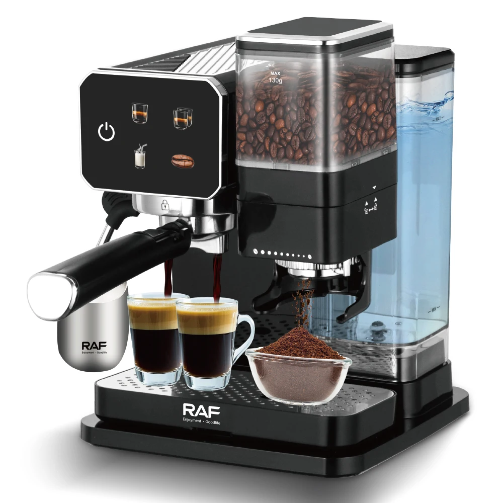 RAF Automatic Bean to Cup Coffee Maker - Programmable Espresso Machine ...