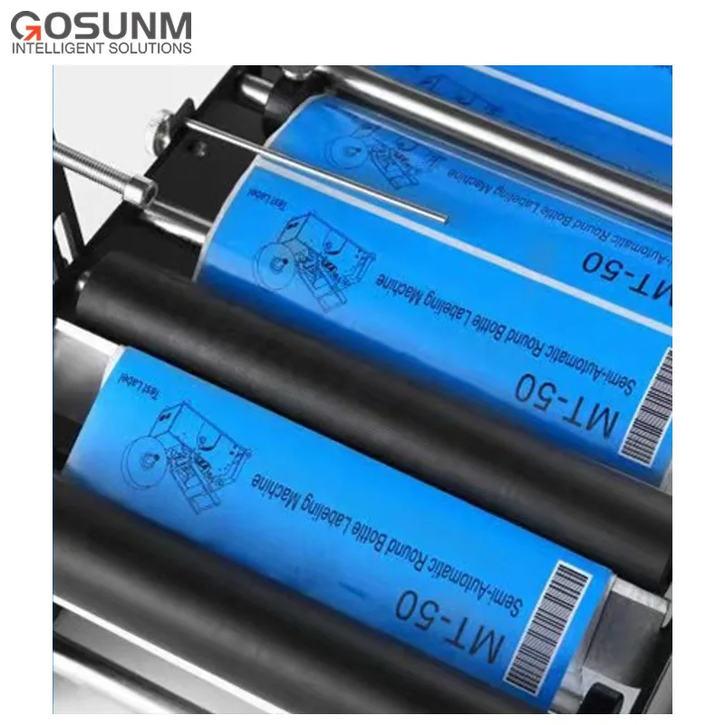 Manual Water Beverage Plastic Glass Round Bottle Can Labeling Machine ...