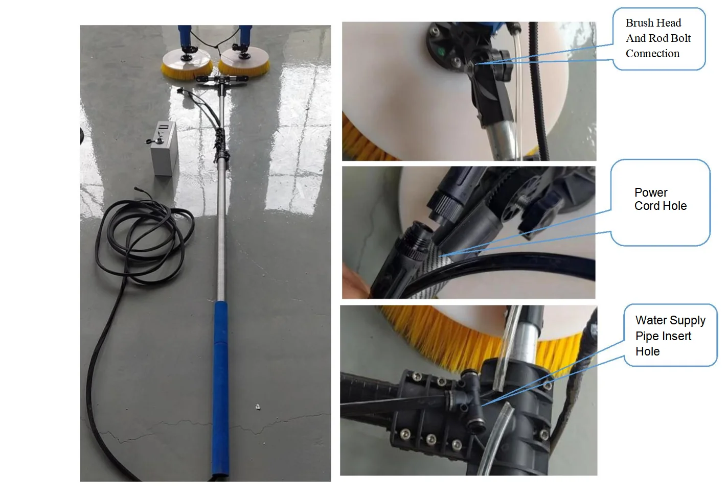 Jingsun Solar Panel Cleaning Tool - Efficient & Portable