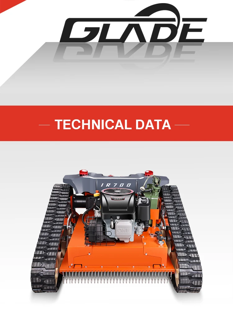 Glade IR700 Crawler Robot Lawn Mower: Cordless 24V High Torque Grass ...