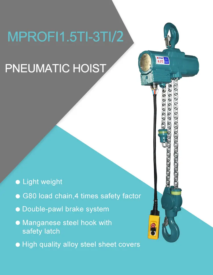 Certified Winch Pneumatic Balancer Balancing Hoist For Glass Industry ...