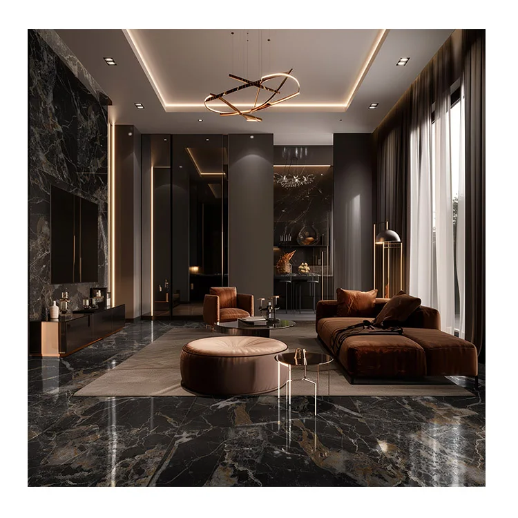 Black Gold Marble Look Polished Porcelain Tile Slab Wall Tile For ... Black Gold Marble Look Polished Porcelain Tile Slab Wall Tile For ...